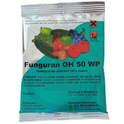 Fungicid bactericid de contact Funguran OH 50 WP 300g